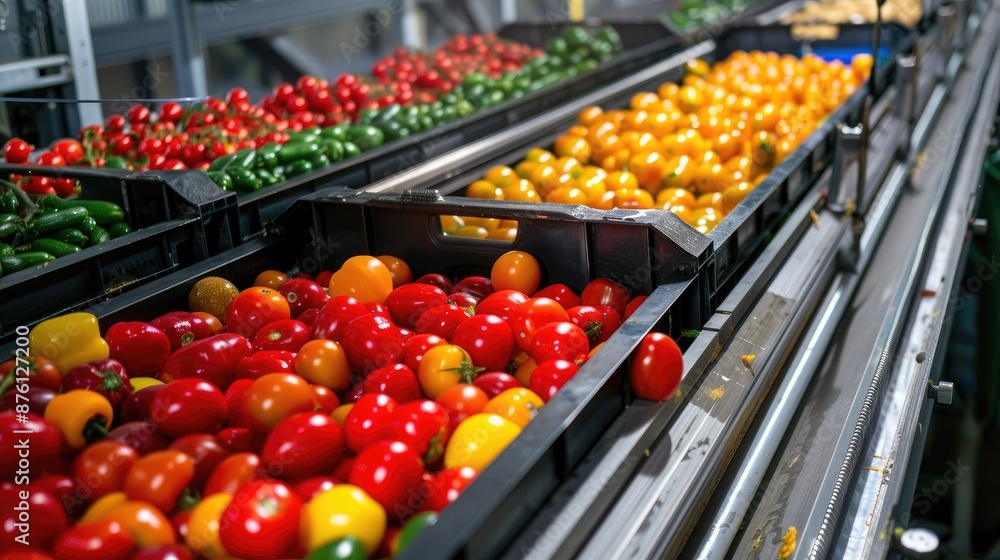 Automated sorting system for fresh produce, enhancing efficiency and ...