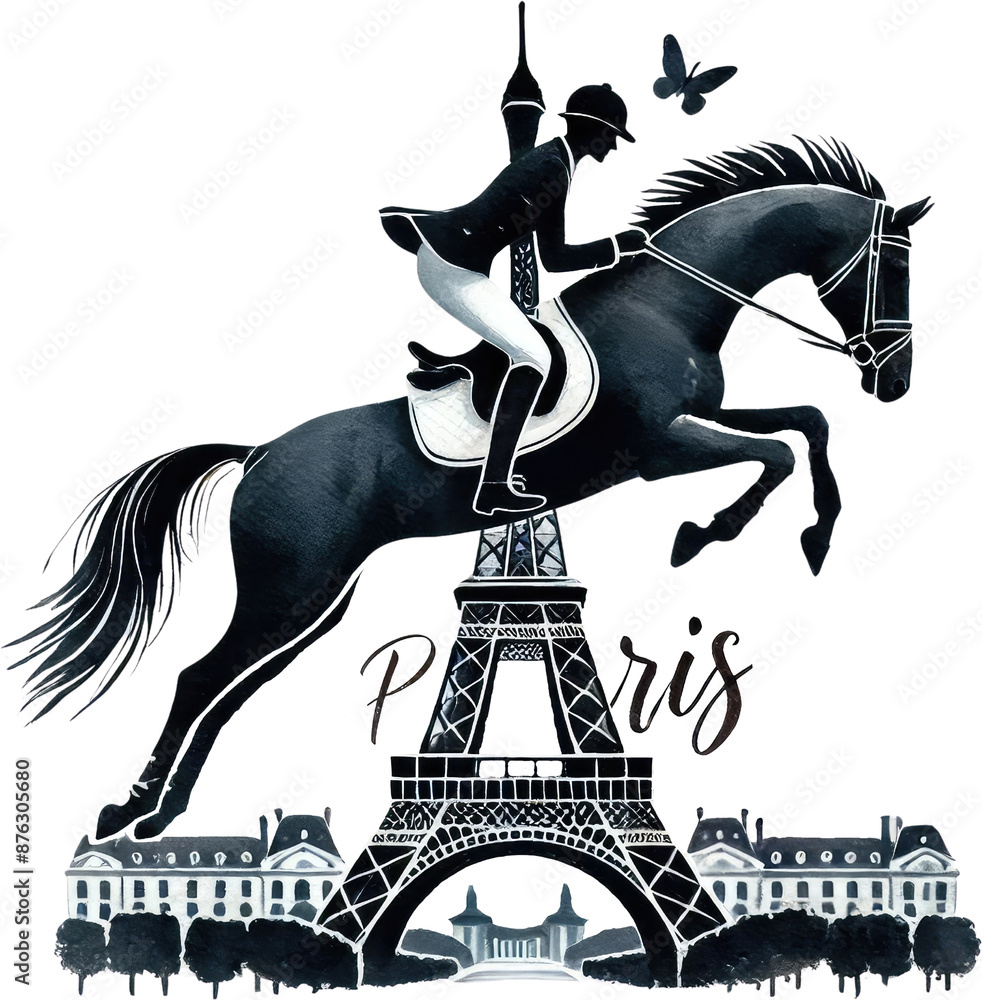 Watercolor Olympics Games Paris 2024 Clipart – Athletes, Medals, and ...