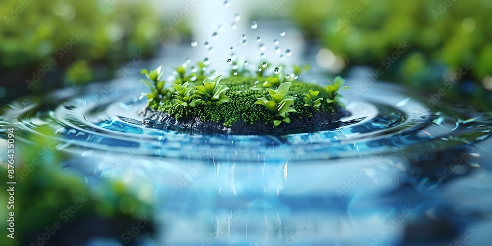 Visual representation of water usage cycle in an infographic format ...