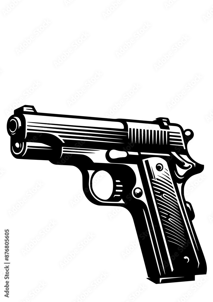 Стоковое векторное изображение «Pistol SVG, Revolver SVG, Gun SVG ...