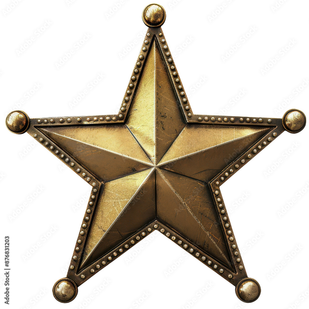 Sheriff star badge sticker transparent background PNG clipart Stock ...