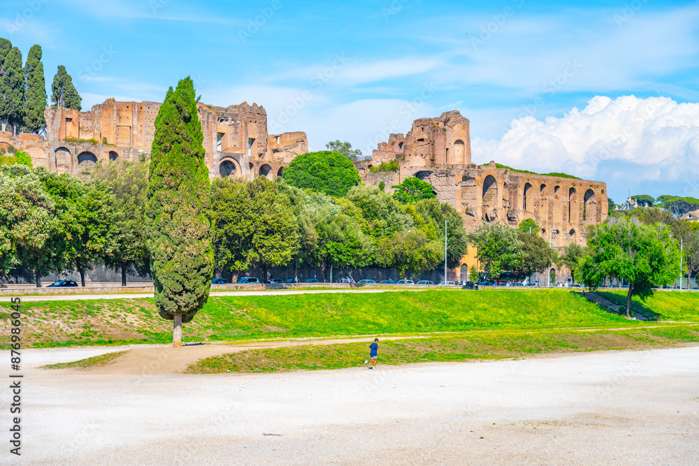 The Circus Maximus, Italian: Circo Massimo, an ancient Roman chariot ...