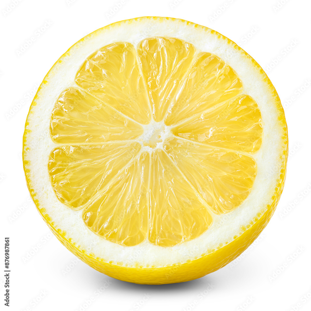 Lemon fruit slice isolated png. Lemon slice top view on transparent ...