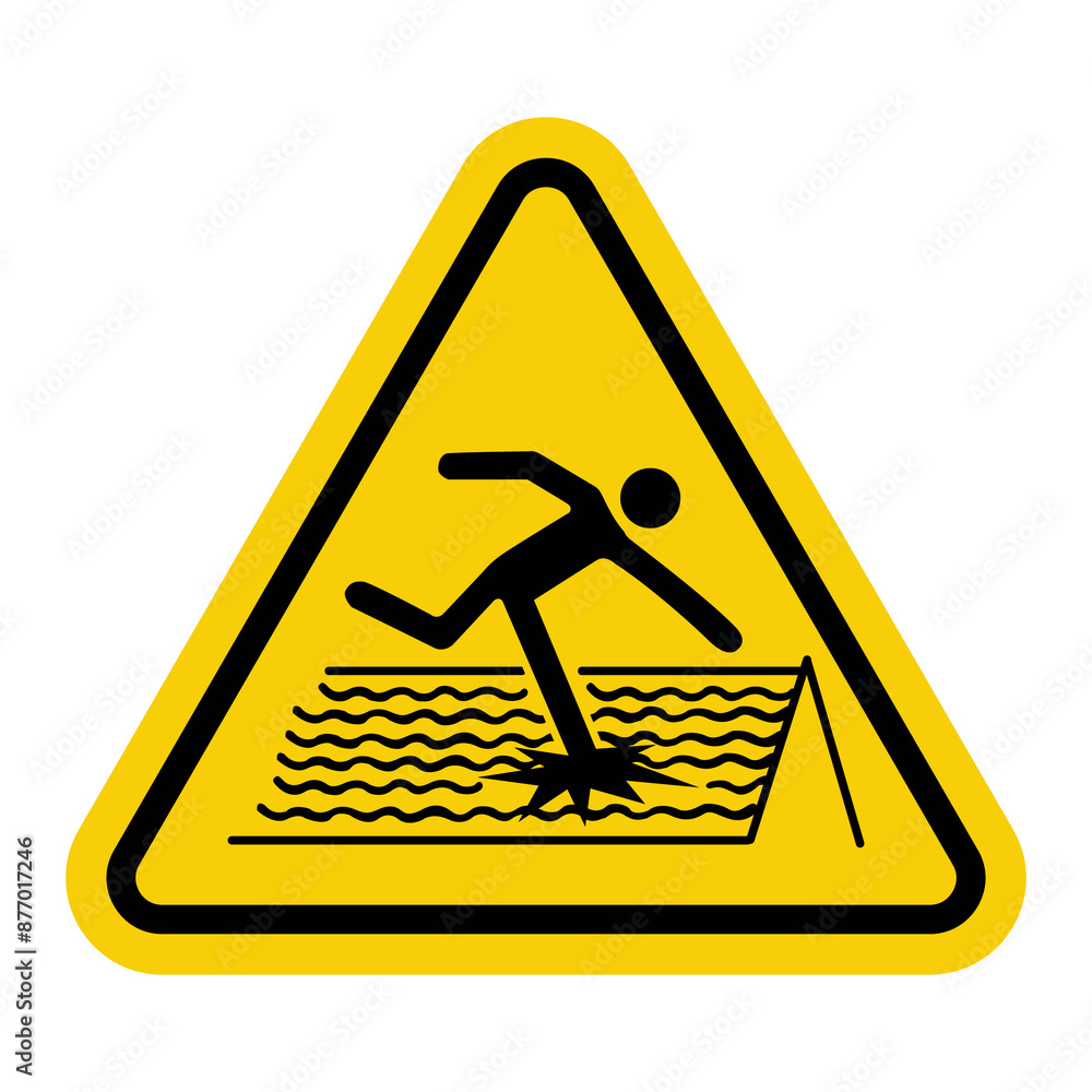 Fragile roof sign. Fragile roof that cannot be stepped on. Use safety ...