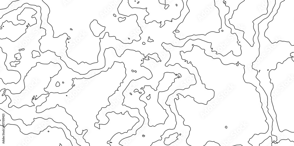 Image vectorielle Stock Vintage contour mapping illustrations of map ...