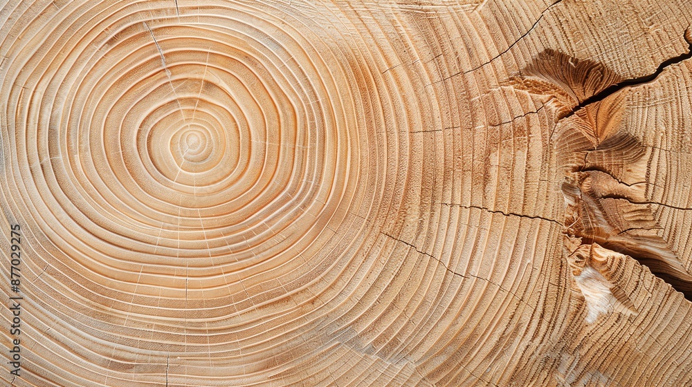 Detailed veneer showing tree rings, open field setting, Veneer Rings ...