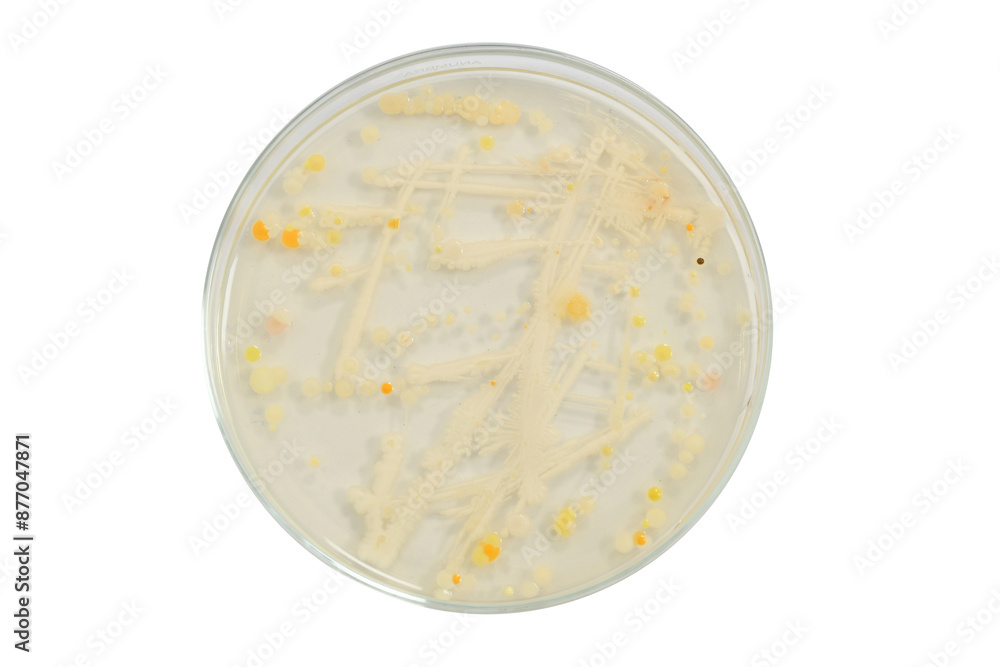 Bacteria. Microbiology. Bacterial colony morphology. Bacterial growth ...