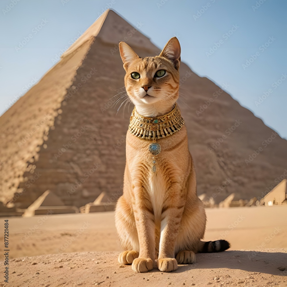 ancient egypt godness cat bastet , egyptian , ginger cat , orange cat ...