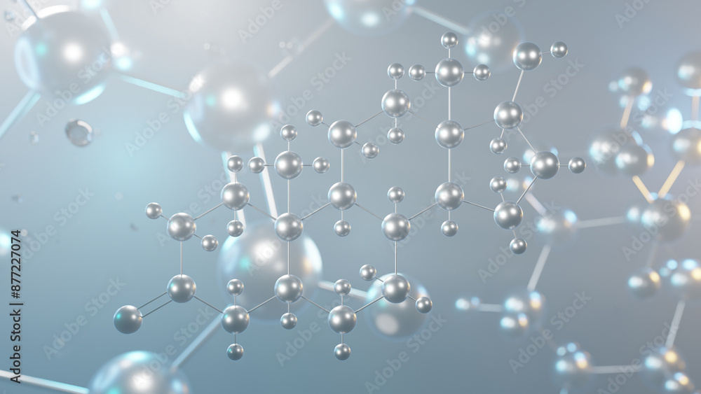 dihydrotestosterone molecular structure, 3d model molecule ...