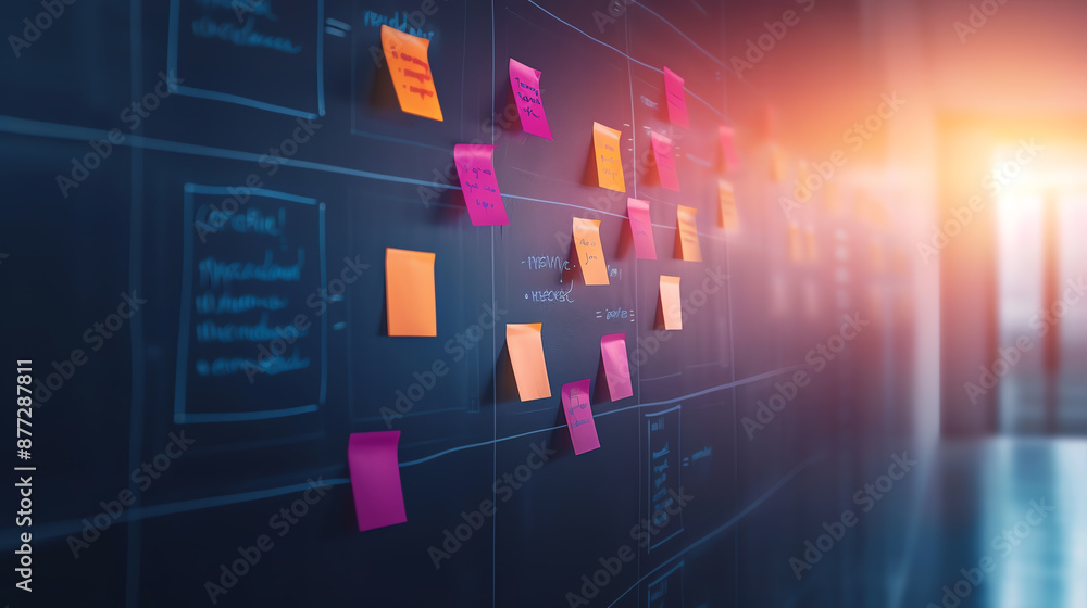 Team brainstorming creative solutions around a whiteboard, Innovation ...