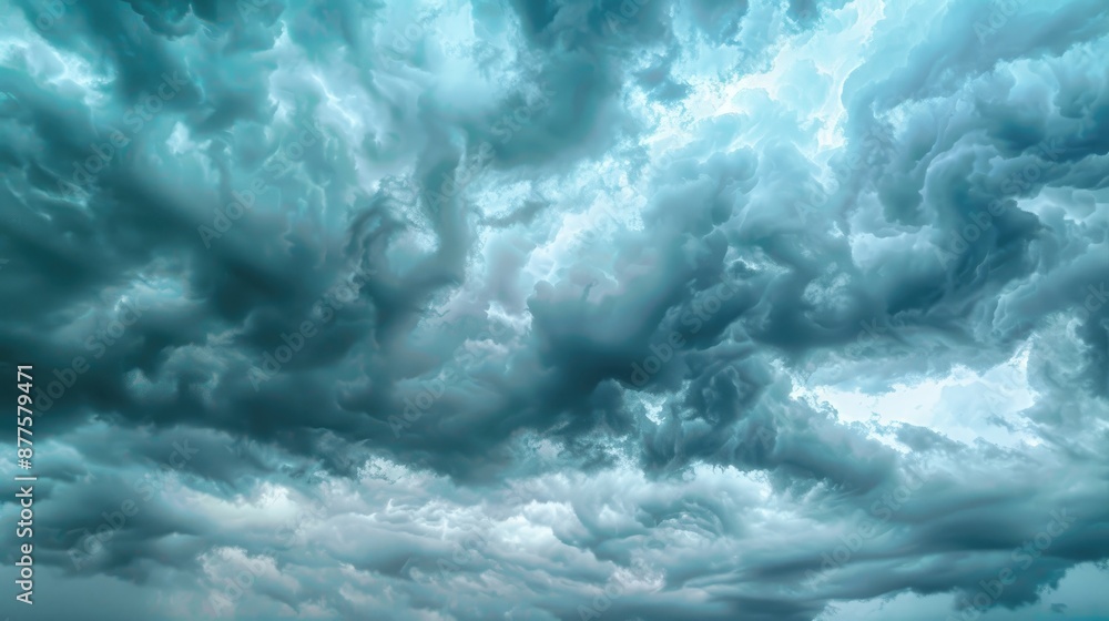 Cloudy Sky with Glooming Storm Clouds Stock Photo | Adobe Stock