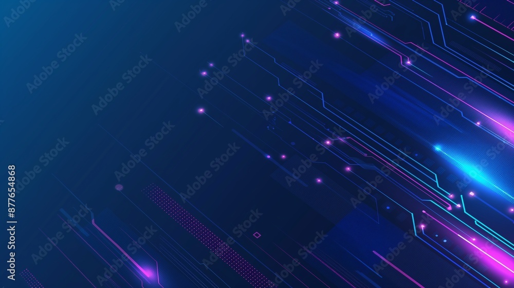 Technology roadmap abstract background, cover page, blue Stock ...