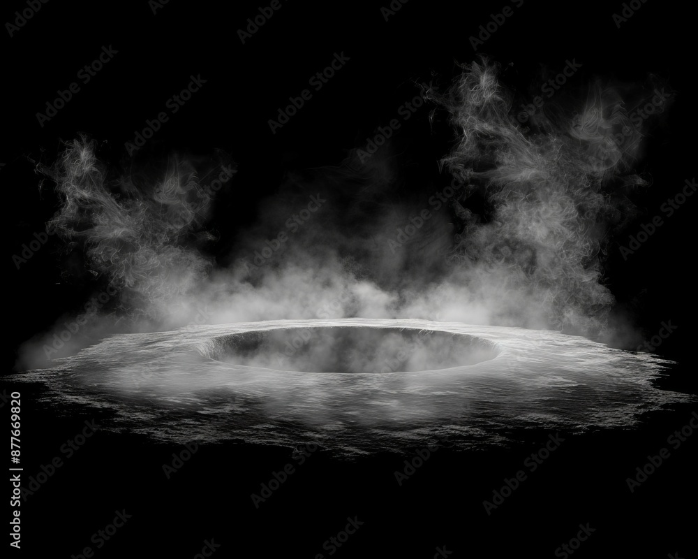 Dark misty ground fog spooky 3d smoke texture overlay with magic ...
