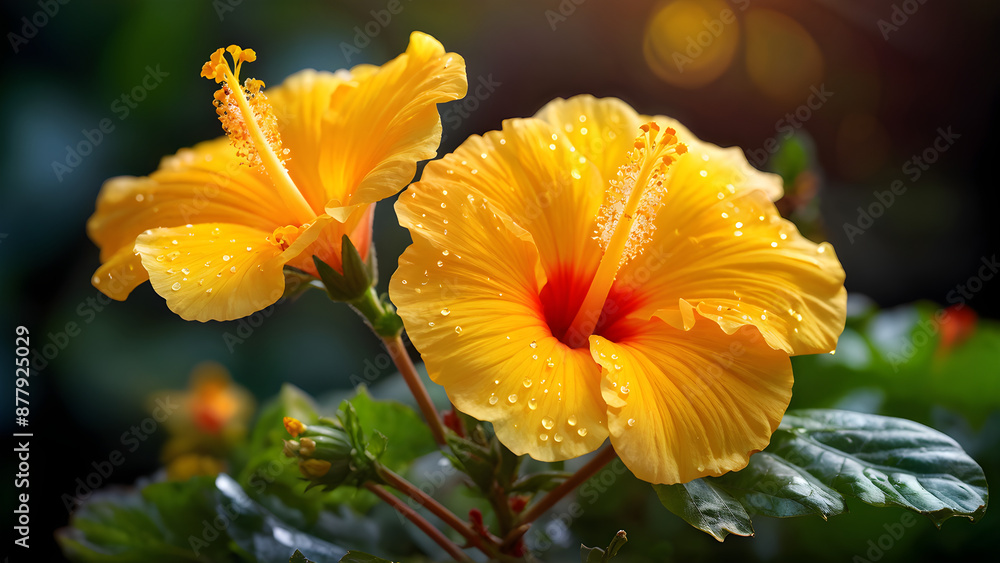 Sida fallax, known as yellow ilima or golden mallow, is a species of ...