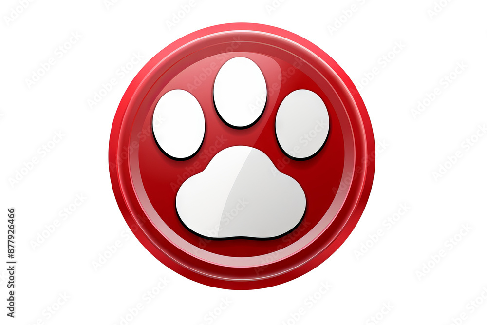 Paw print icon PNG with transparent background for pet-themed designs ...