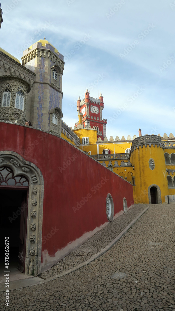 Sintra, Portugal. Palácio Nacional da Pena, also known as, Pena Palace ...