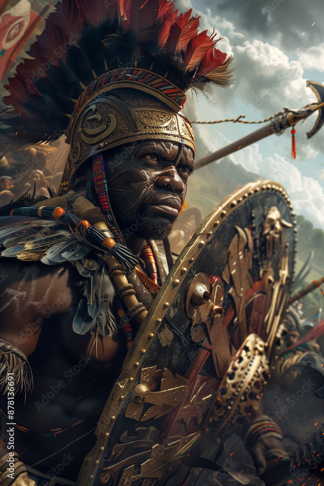 Foto The mighty and just gods of the African tribes. Kibuka, the ...