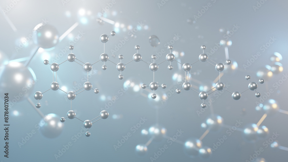 formoterol molecular structure, 3d model molecule, eformoterol ...