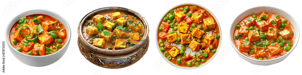 Matar Paneer clipart collection, symbol, logos, icons isolated on ...