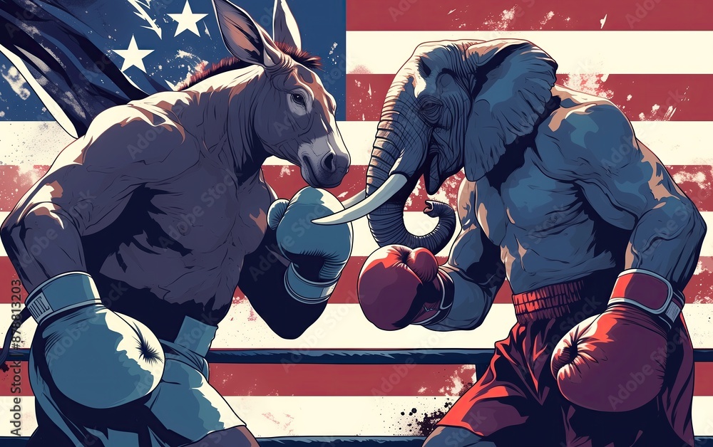 Generative AI of Graphic Representation of US Political Parties ...