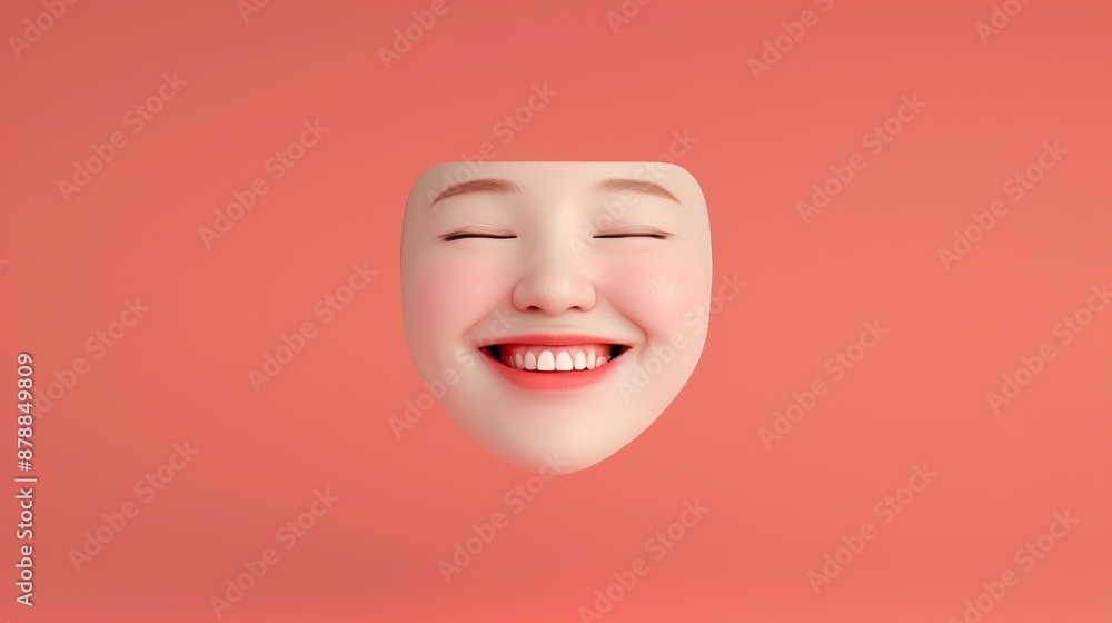 Expressive faces conveying a sense of fulfillment and satisfaction ...