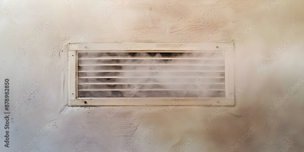 Dusty vents in wall causing indoor dust accumulation and air quality ...