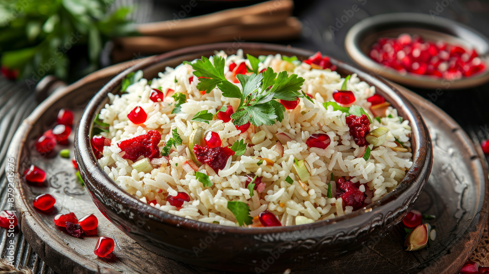 Azerbaijan's traditional dish, pilaf, is a rice dish with pomegranate ...