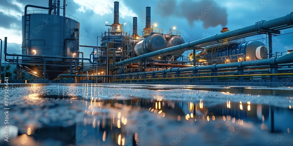 Green Hydrogen renewable energy production pipeline. Green hydrogen gas for clean electricity ...