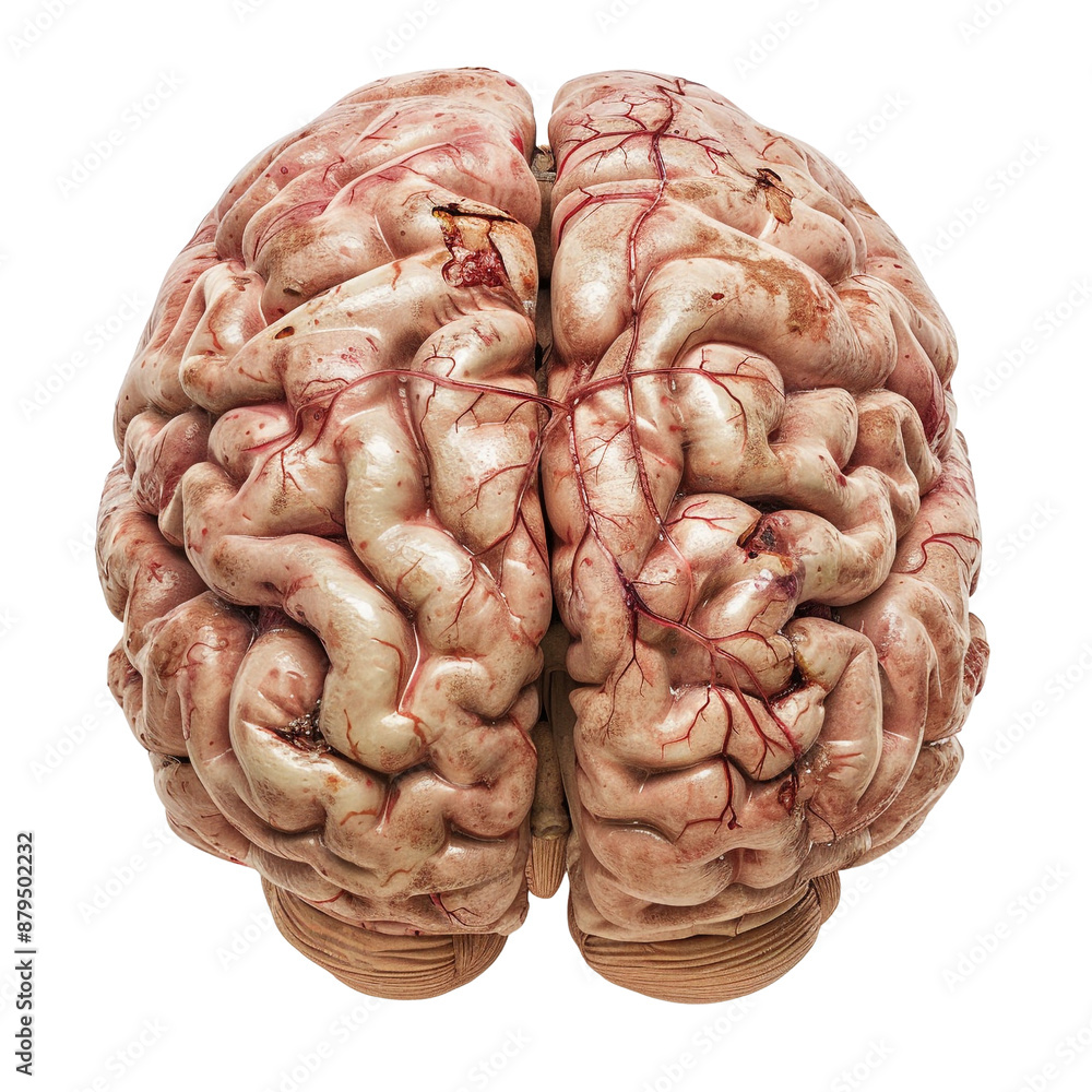 Realistic human internal brain organ clip art Stock Photo | Adobe Stock