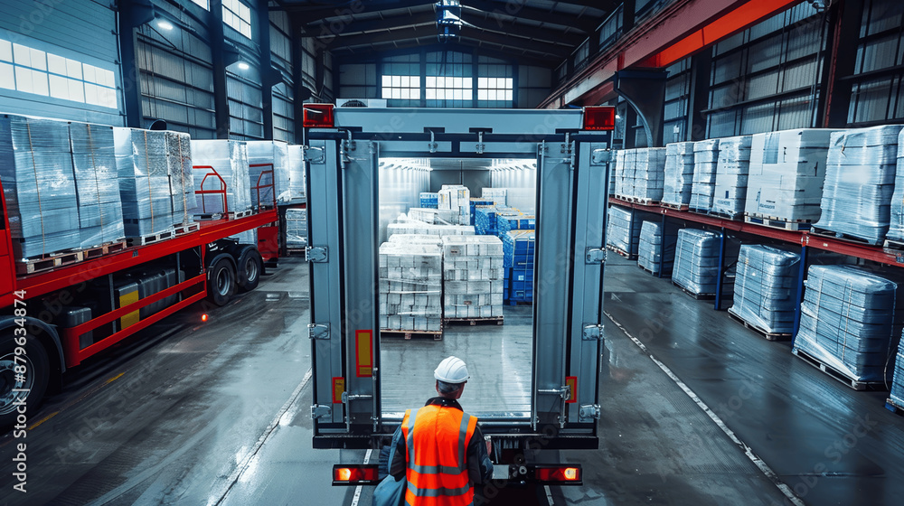 Refrigerated Goods Transportation Cold Chain Logistics Warehouse ...