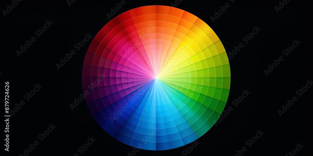 Circular Color Wheel Illustration, Color Theory, Color Palette, Color ...