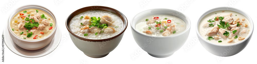 Chicken Congee clipart collection, symbol, logos, icons isolated on ...