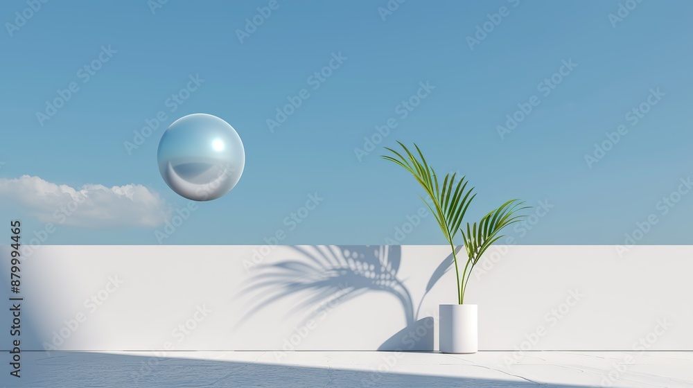 3D illustration with realistic depth and perspective creating an ...