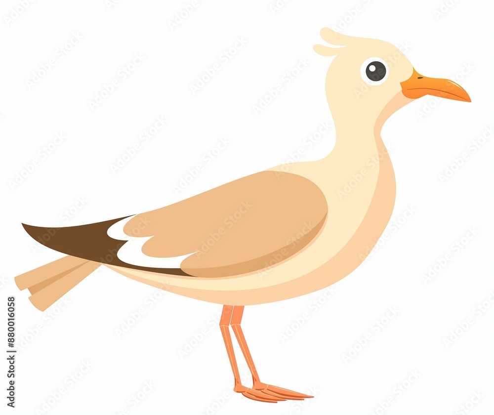 Cute Cartoon Bird Illustration - Adorable Animal Clip Art for Kids ...