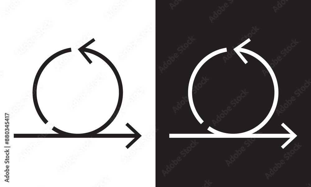 Agile cycle icon, flexible methodology work, concept management ...