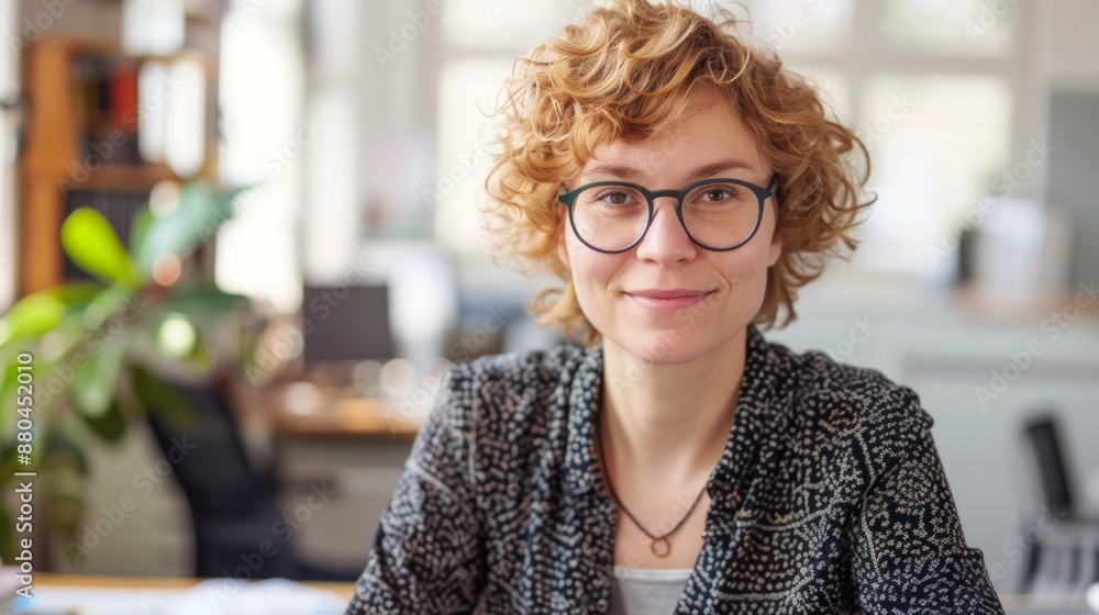 Cute German Project Manager Young Woman in her 40s with Very Short ...