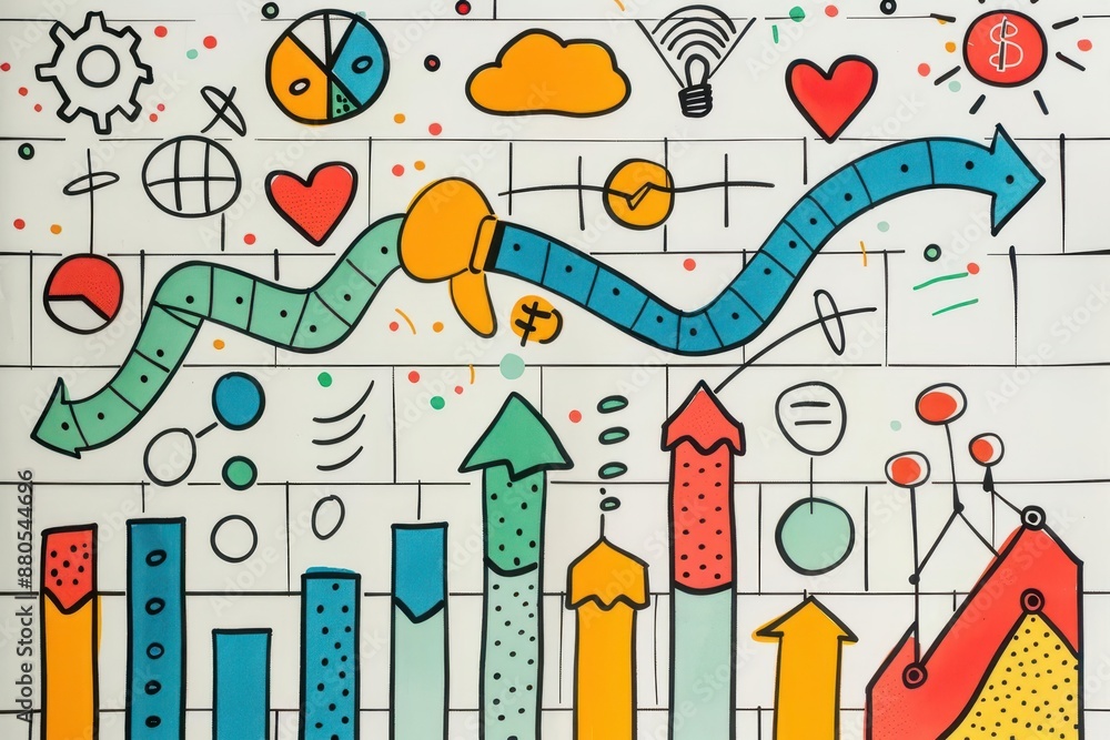 inspiring infographic illustrating personal growth and financial ...