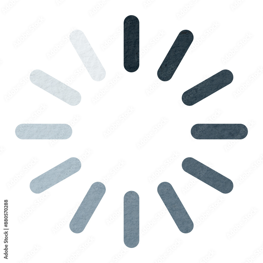 Blue loading icon png sticker, transparent background Stock Photo ...