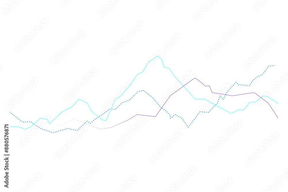 PNG analytic graph, digital element, transparent background Stock ...