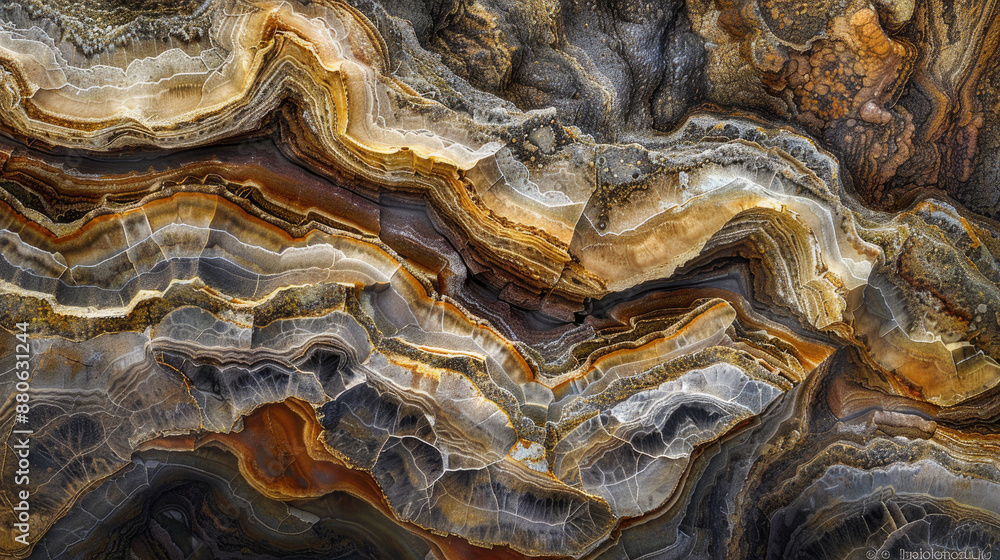 Natural rock patterns tell the story of Earth's past, creating ...
