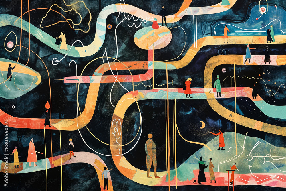 A routemap, that is designed to guide people through several phases, a ...