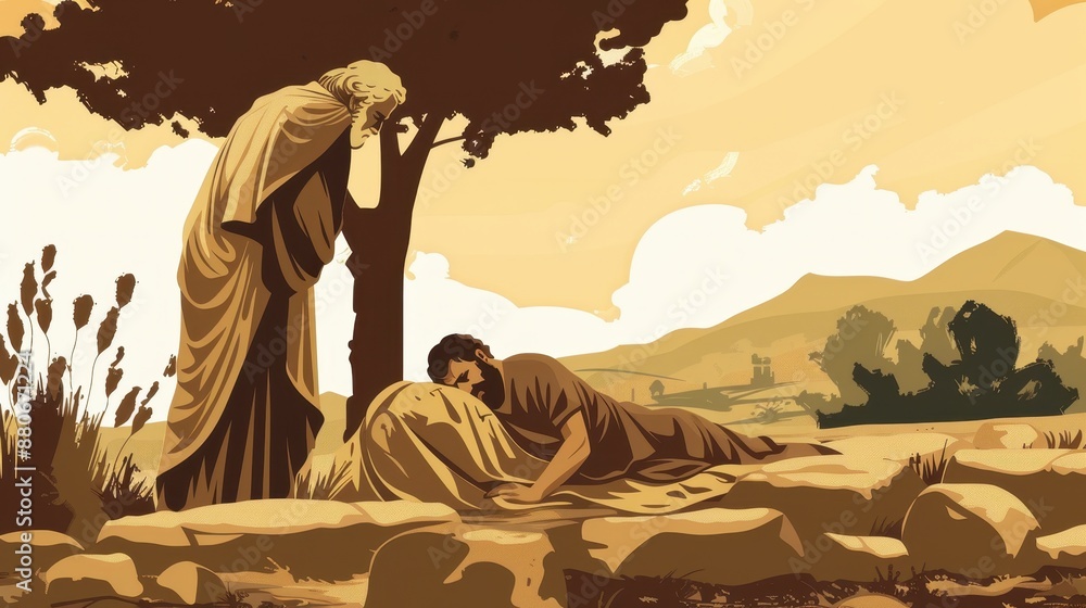 Genesis : The Death of Sarah , Biblical Illustration of Abraham ...