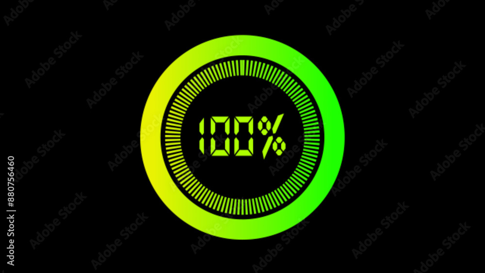 Round circular progress loading bar background. circle percentage ...