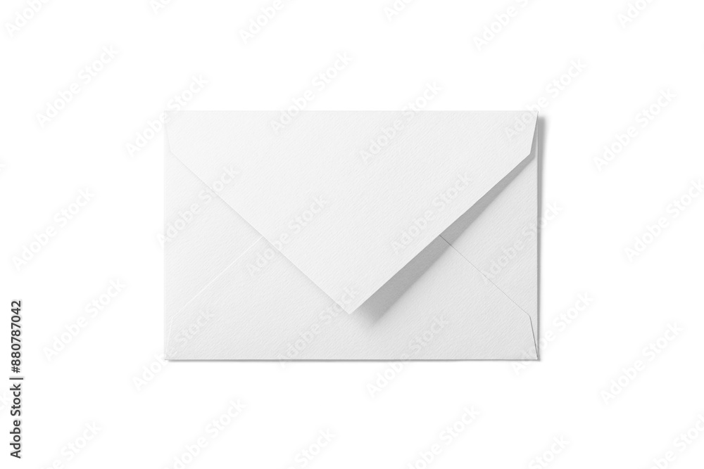 Paper envelope mockup isolated on a transparent background, PNG. High ...