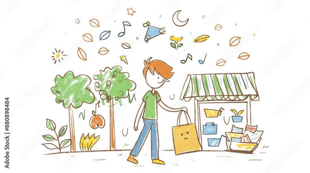 Eco friendly shopping and reducing carbon footprint with sustainable ...