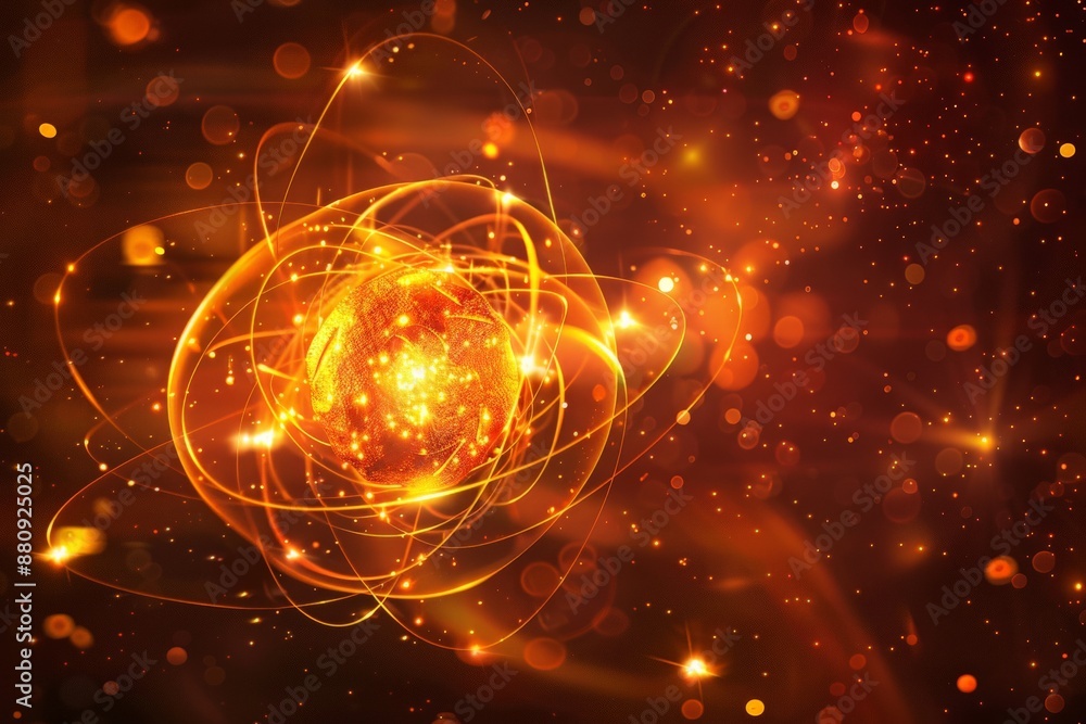 atomic nucleus surround Stock Photo | Adobe Stock