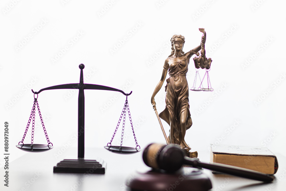 statue of god Themis Lady Justice is used as symbol of justice within ...