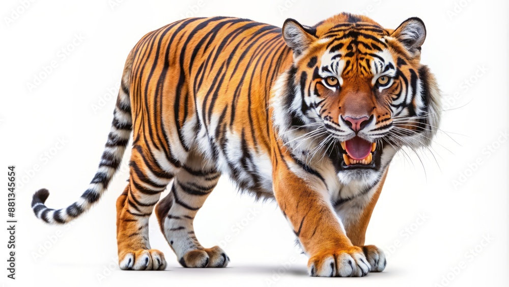 Fearsome, majestic, bold, and powerful primal creature, a monster tiger ...