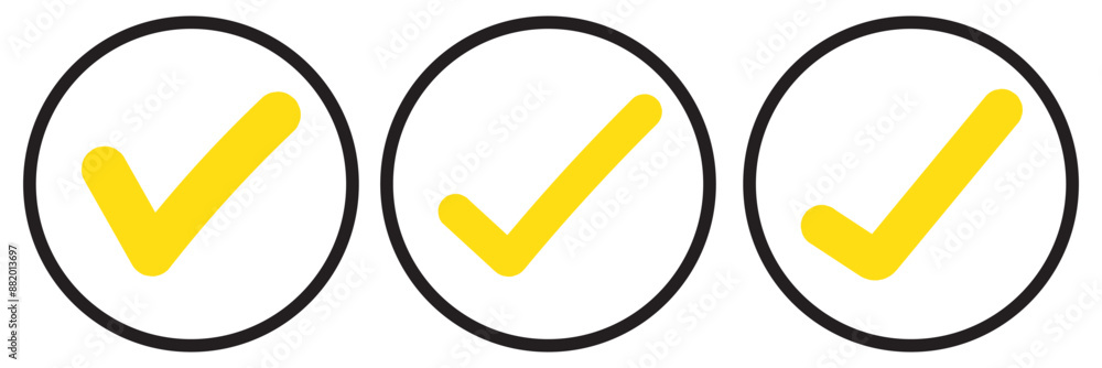 check box icon with correct, accept checkmark icons tick box checked ...