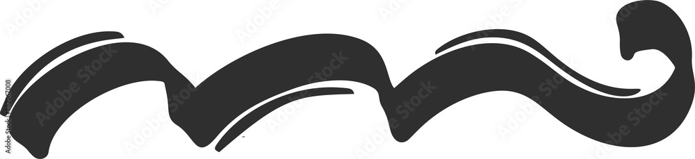 Swoosh lines. Swish and swash underline. Swirl stroke and squiggle ...